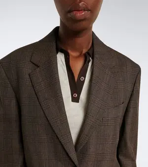 Acne Studios Checked Wool-blend Blazer