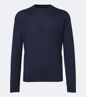 Prada Cashmere And Silk Crewneck Sweater - Blue