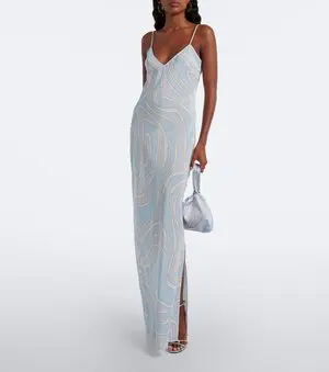 Emilio Pucci Emilio Iride Silk Twill Top-handle Bag