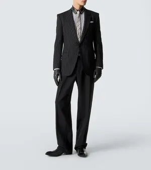 TOM FORD Striped Wool Twill Blazer