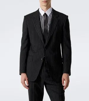 TOM FORD Striped Wool Twill Blazer