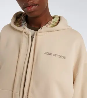 Acne Studios Cotton Jersey Zip-up Hoodie