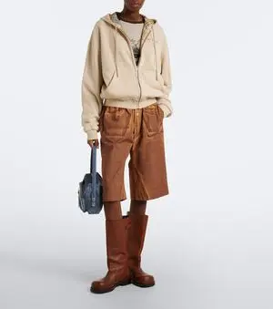 Acne Studios Cotton Jersey Zip-up Hoodie