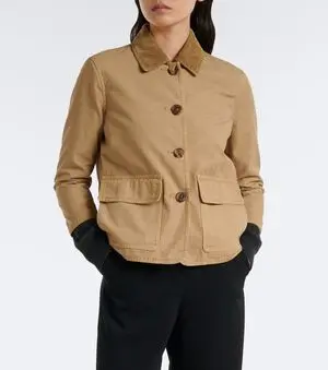 THE ROW Benka Corduroy-trimmed Cotton Jacket