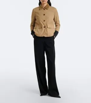 THE ROW Benka Corduroy-trimmed Cotton Jacket