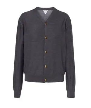 Bottega Veneta Wool Cardigan - Grey
