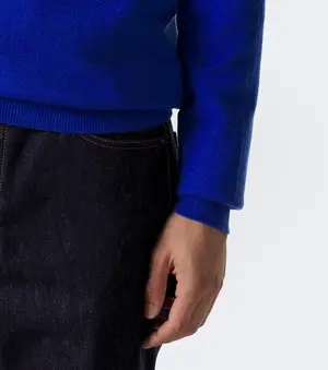 Kiton Cashmere Half-zip Sweater - Blue
