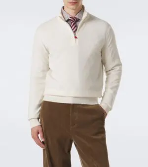 Kiton Cashmere Half-zip Sweater