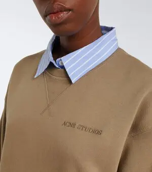 Acne Studios Layered Cotton Jersey Sweatshirt
