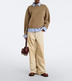 Acne Studios Layered Cotton Jersey Sweatshirt