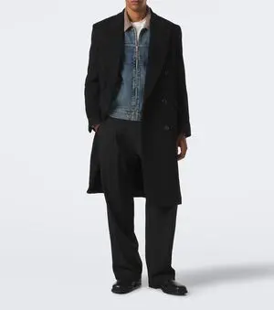FRAME Corduroy-trimmed Denim Jacket