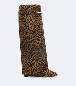 Givenchy Shark Pinch Calf Hair Knee-high Boots