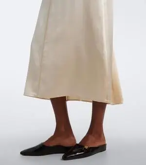 JOSEPH Aura Silk Satin Midi Dress