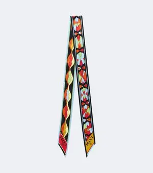 Emilio Pucci Onda And Nawaho Silk Twill Scarf - Multicoloured
