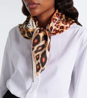 Givenchy Leopard-print Silk Twill Scarf