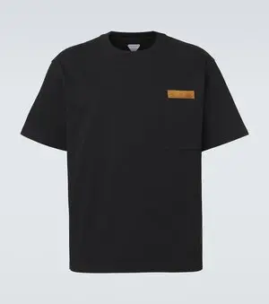 Bottega Veneta Intrecciato Cotton Jersey T-shirt - Black
