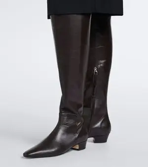 AeydĒ Ilaria Leather Over-the-knee Boots