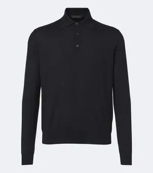 Prada Cashmere And Silk Polo Sweater