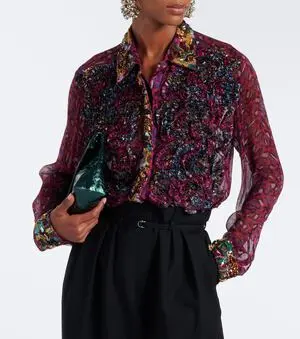 Dries Van Noten Embellished Embroidered Shirt