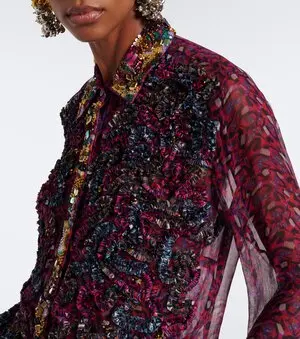 Dries Van Noten Embellished Embroidered Shirt