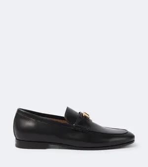 Valentino Garavani Vlogo Leather Penny Loafers