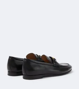 Valentino Garavani Vlogo Leather Penny Loafers