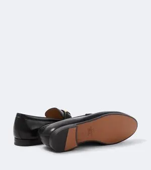 Valentino Garavani Vlogo Leather Penny Loafers