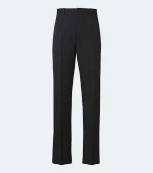Bottega Veneta Wool Grain De Poudre Straight Leg Trousers