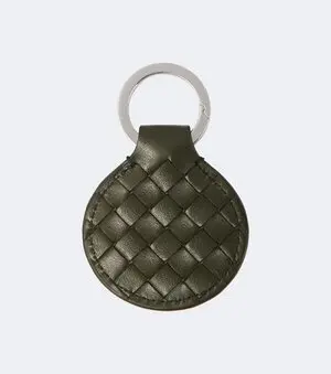 Bottega Veneta Intrecciato Small Leather Keychain
