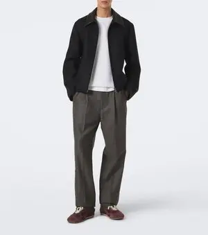 Bottega Veneta Leather-trimmed Wool Felt Jacket