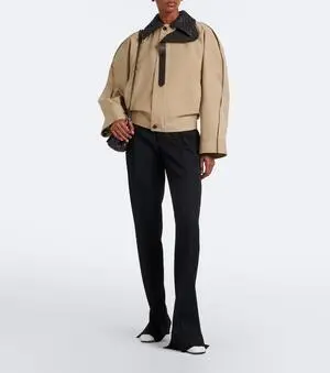 Bottega Veneta Wool Straight Leg Pants