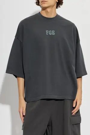 Fear Of God Cotton T-shirt With Print - Grey