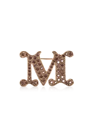 Max Mara Facella’ Brooch - Gold