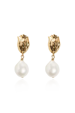 Chloé Tulip' Earrings - Gold