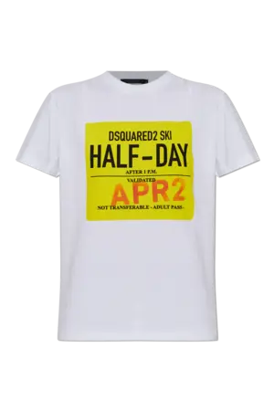 Dsquared2 Cotton T-shirt With Print - White