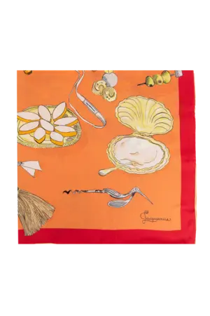Jacquemus Silk Scarf - Orange