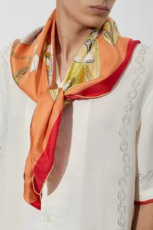 Jacquemus Silk Scarf - Orange