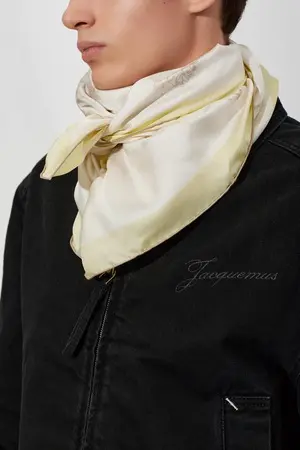 Jacquemus Silk Scarf 'caniche - Cream