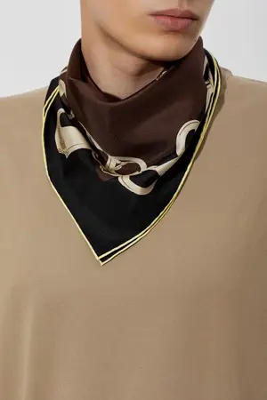 Jacquemus Silk Scarf ‘pampille - Brown