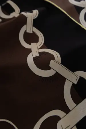 Jacquemus Silk Scarf ‘pampille - Brown