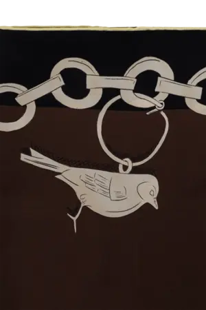 Jacquemus Silk Scarf ‘pampille - Brown