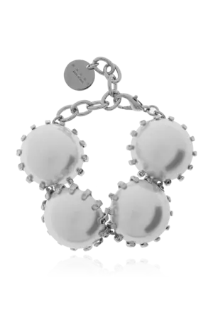 Marni Bracelet With Glass Pearls - Silver