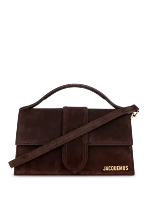 Jacquemus Suede Leather Bambino Bag - Brown