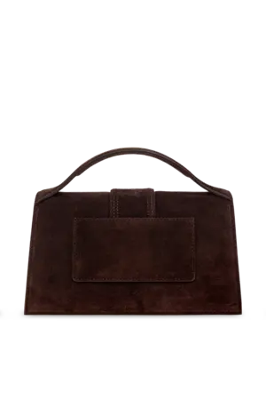 Jacquemus Suede Leather Bambino Bag - Brown