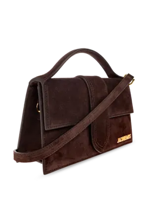 Jacquemus Suede Leather Bambino Bag - Brown