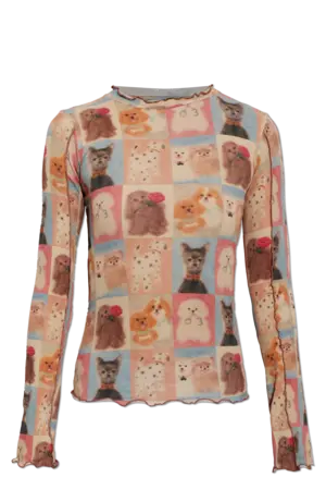 CARNE BOLLENTE Ribbed Fitted Top - Multicolour