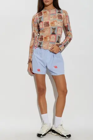 CARNE BOLLENTE Ribbed Fitted Top