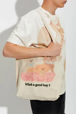 CARNE BOLLENTE Printed Cotton Tote Bag