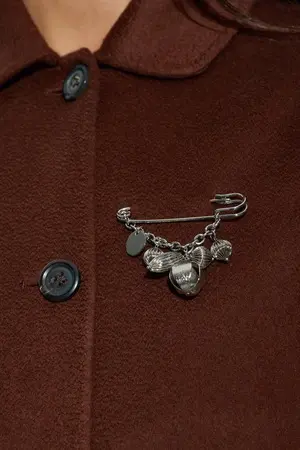 Marni Brass Pin With Pendants