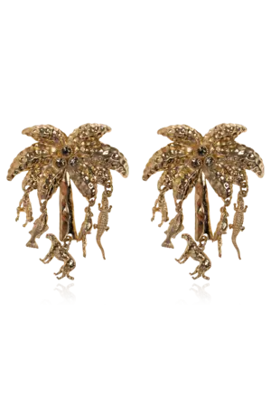 Jacquemus Brass Earrings ‘palmier - Gold